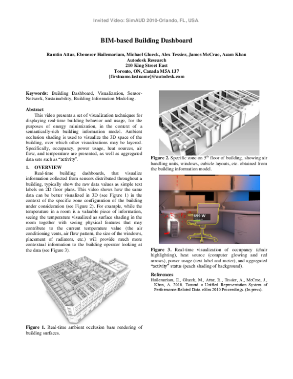 (PDF) BIM-based building dashboard