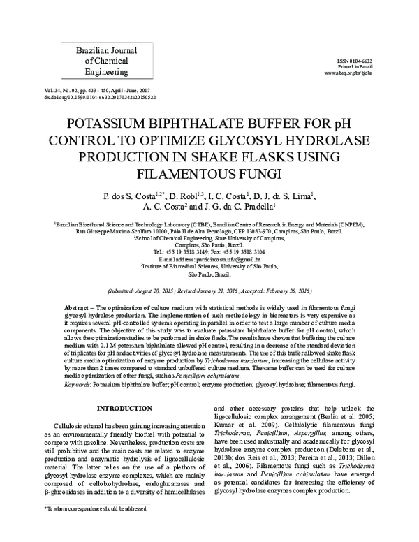 (PDF) Potassium biphthalate buffer for pH control to optimize glycosyl ...