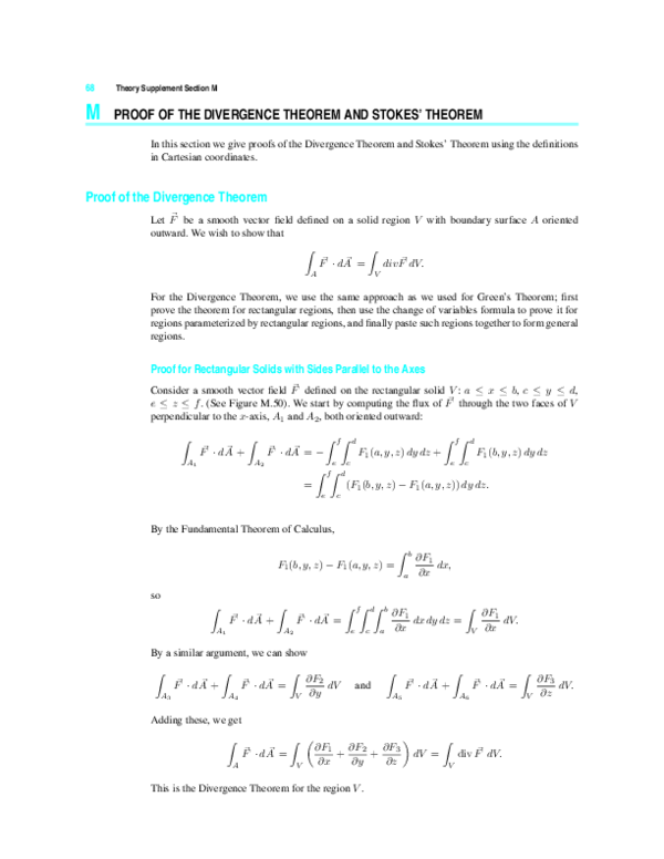 (PDF) Divergence theorem