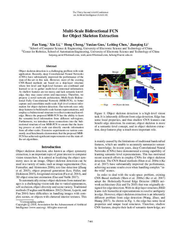 (PDF) MSB-FCN: Multi-Scale Bidirectional FCN for Object Skeleton Extraction
