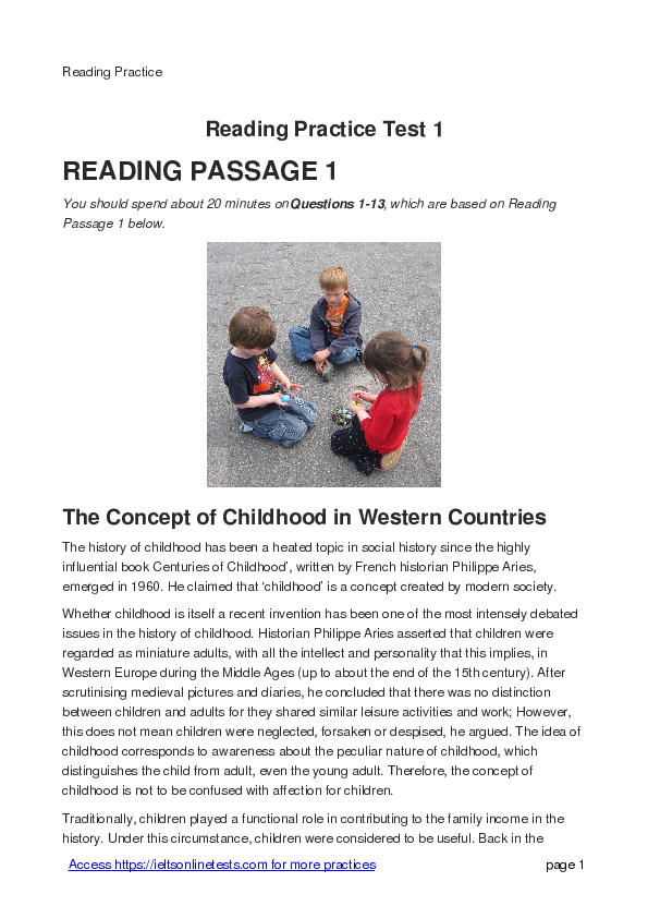 (PDF) READING PASSAGE 1