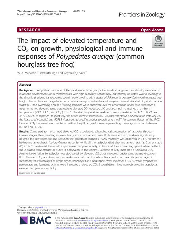 (PDF) The impact of elevated temperature and CO2 on growth ...