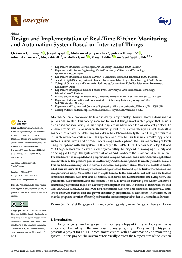 (PDF) Design and Implementation of Real-Time Kitchen Monitoring and ...