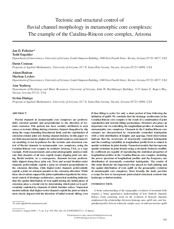 (PDF) Tectonic and structural control of fluvial channel morphology in ...