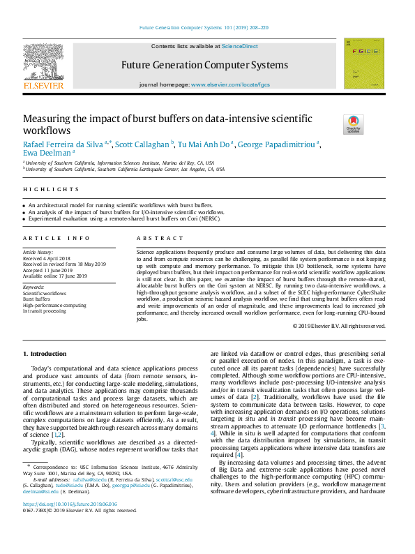 (PDF) Measuring the impact of burst buffers on data-intensive ...