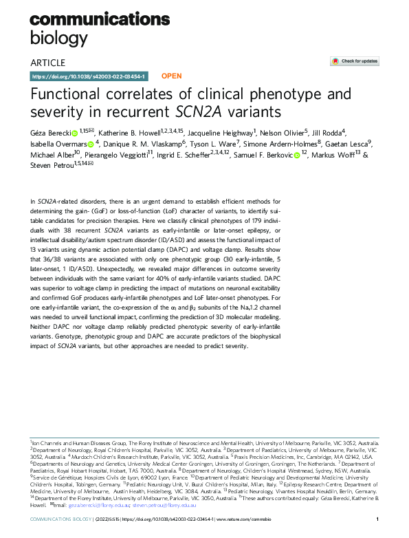 (PDF) Functional correlates of clinical phenotype and severity in ...