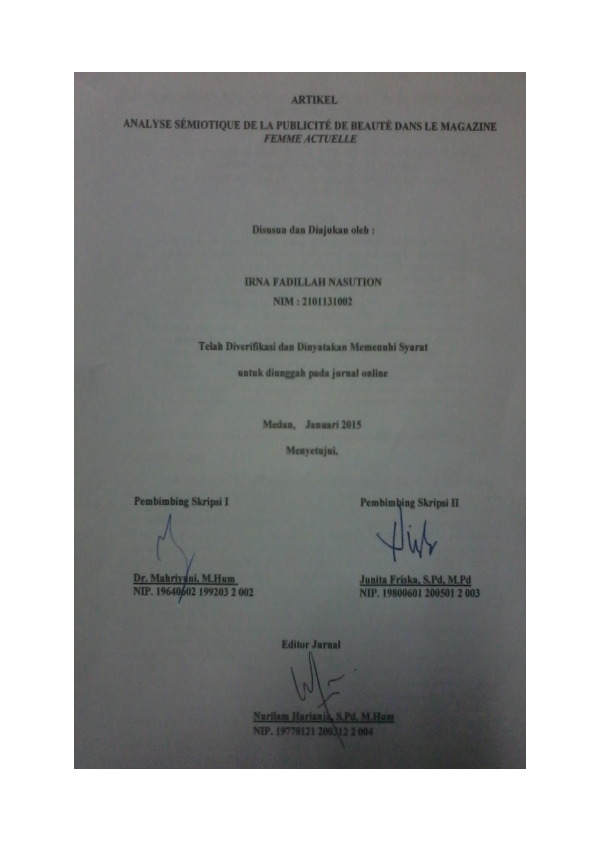 (PDF) Analyse Sémiotique De La Publicité De Beauté Dans Le Magazine Femme Actuelle