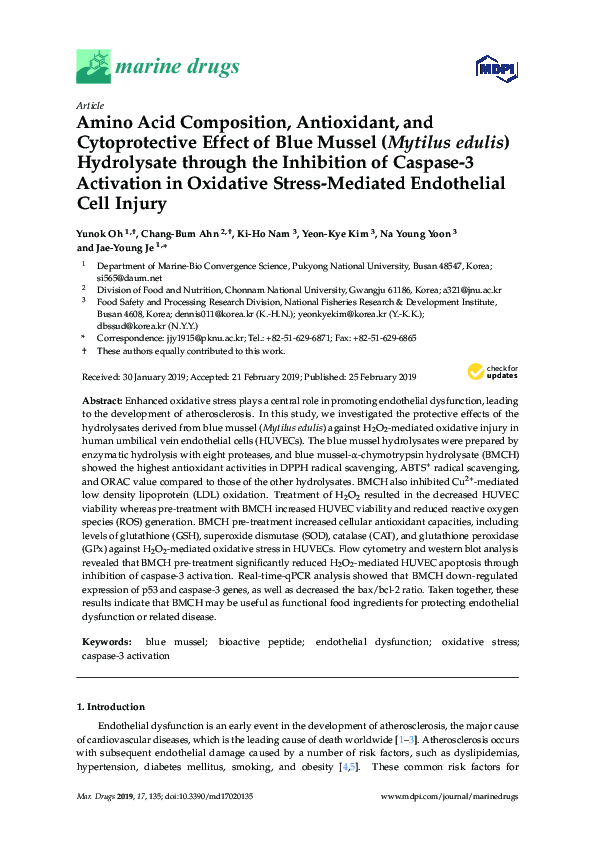 (PDF) Amino Acid Composition, Antioxidant, and Cytoprotective Effect of ...