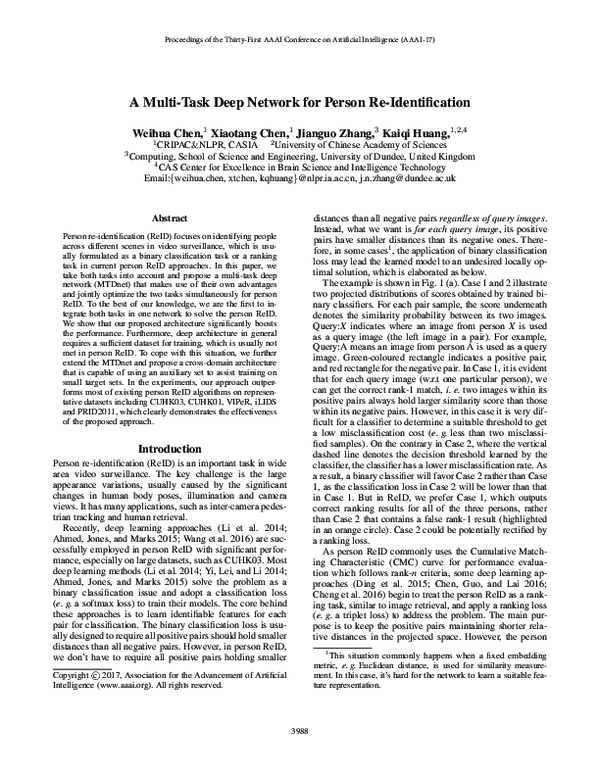 (PDF) A Multi-Task Deep Network for Person Re-Identification (PDF) A Multi-Task Deep Network for Person Re-Identification
