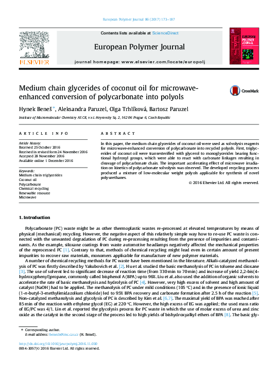 (PDF) Medium chain glycerides of coconut oil for microwave-enhanced ...
