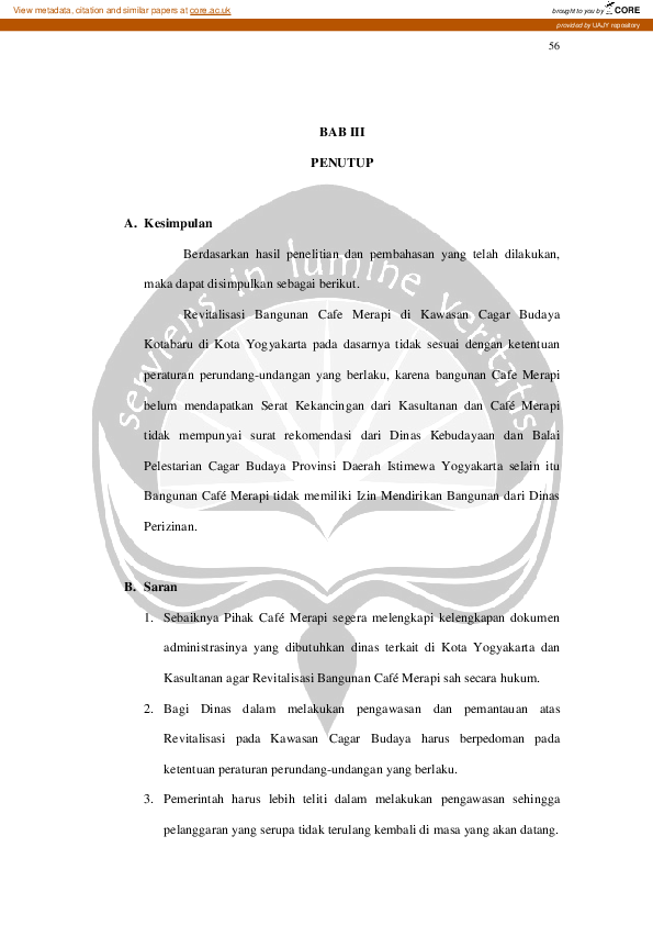 (PDF) Revitalisasi Bangunan Cafe Merapi DI Kawasan Cagar Budaya ...