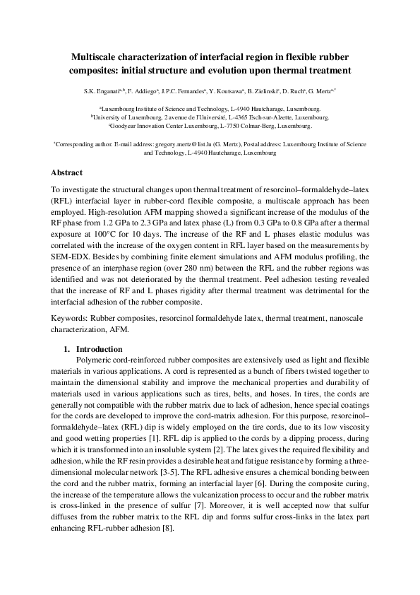 (PDF) Multiscale characterization of the interfacial region in flexible ...