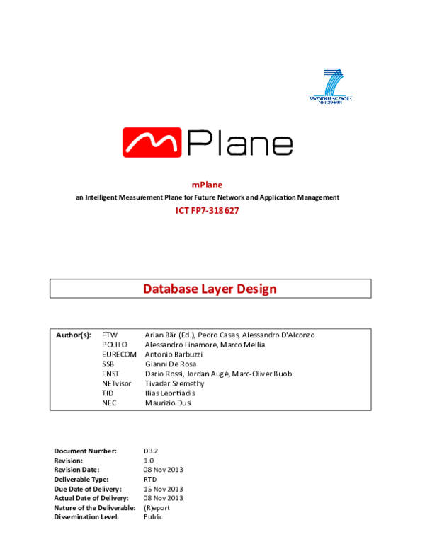 (PDF) Database Layer Design