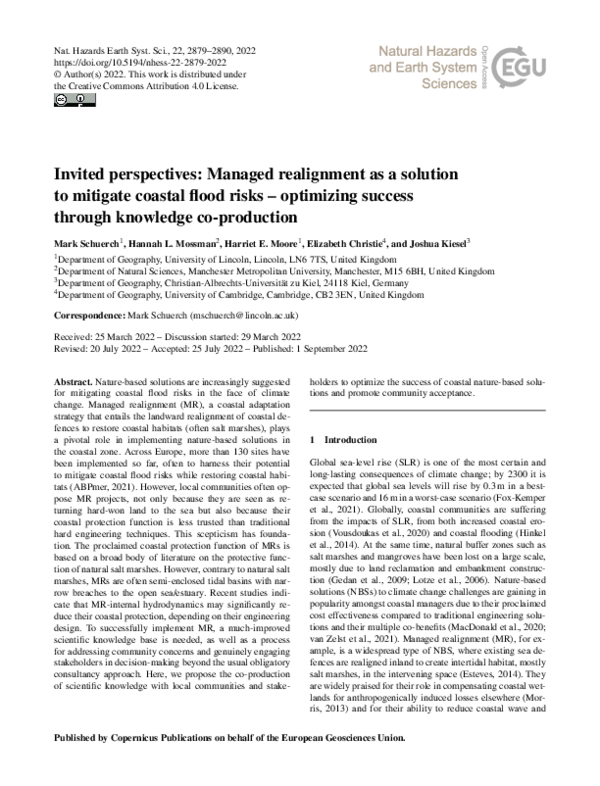(PDF) Invited perspectives: Managed realignment as a solution to ...