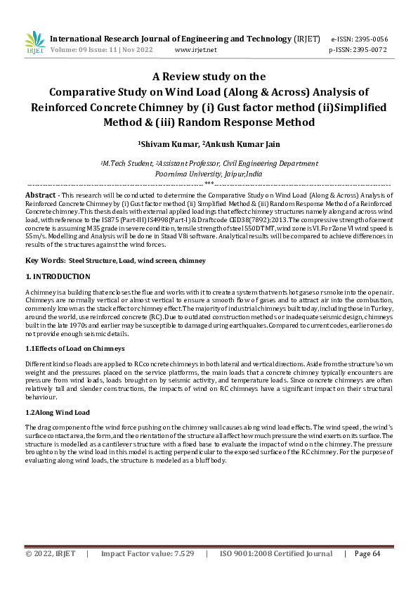 (PDF) A Review study on the Comparative Study on Wind Load (Along ...