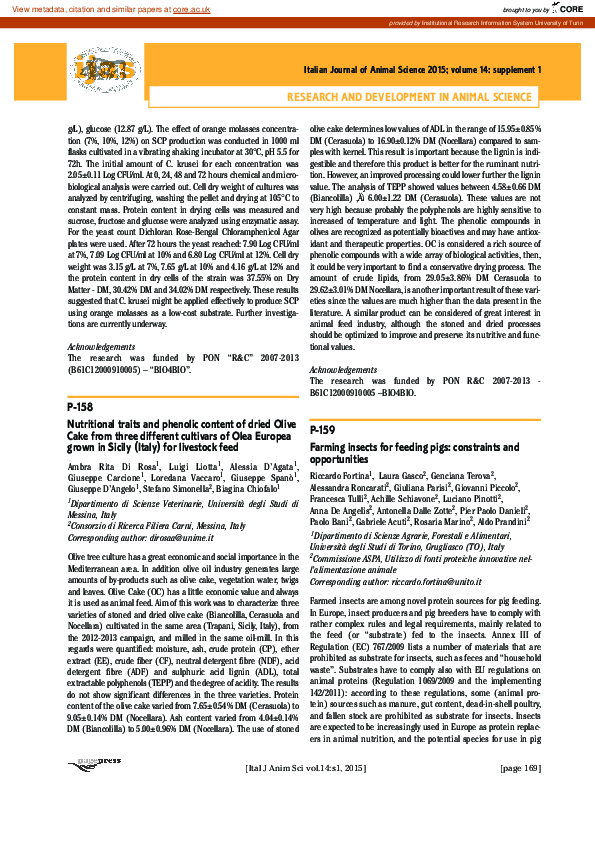 (PDF) Farming insects for feeding pigs: constraints and opportunities