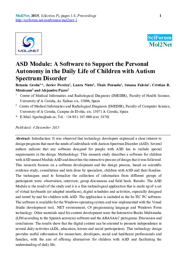 (PDF) ASD Module: a software to support the personal autonomy in the ...