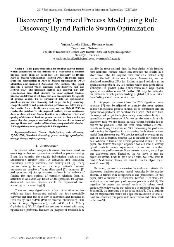 (PDF) Discovering optimized process model using rule discovery hybrid ...