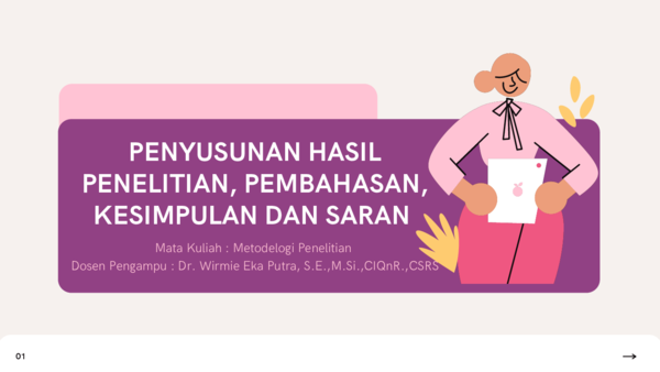 (PDF) 11) PPT PENYUSUNAN HASIL PENELITIAN, PEMBAHASAN, KESIMPULAN DAN SARAN