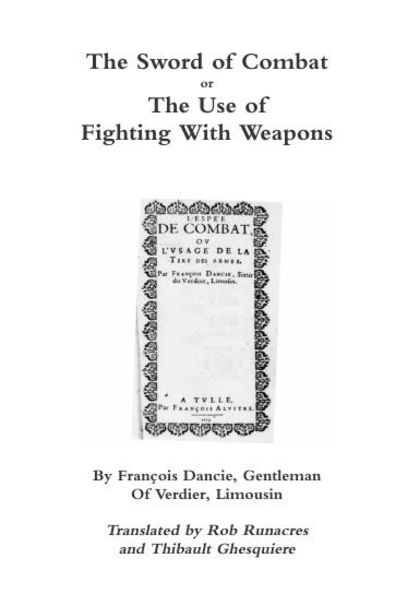 (PDF) The Sword of Combat or The Use of Fighting With Weapons