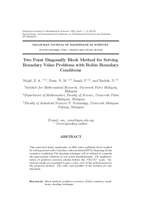 (PDF) Two point diagonally block method for solving boundary value problems with Robin boundary ...