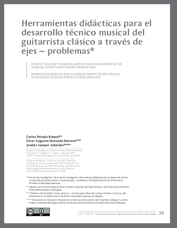 (PDF) Herramientas didácticas para el desarrollo técnico musical del ... (PDF) Herramientas didácticas para el desarrollo técnico musical del ...