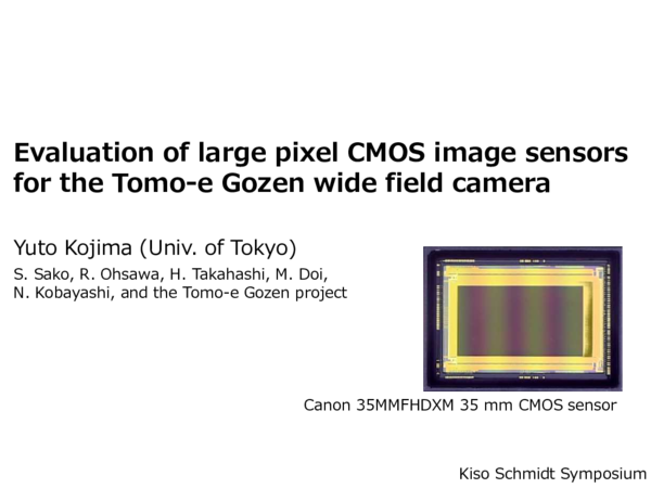 (PDF) Evaluation of large pixel CMOS image sensors for the Tomo-e Gozen ...