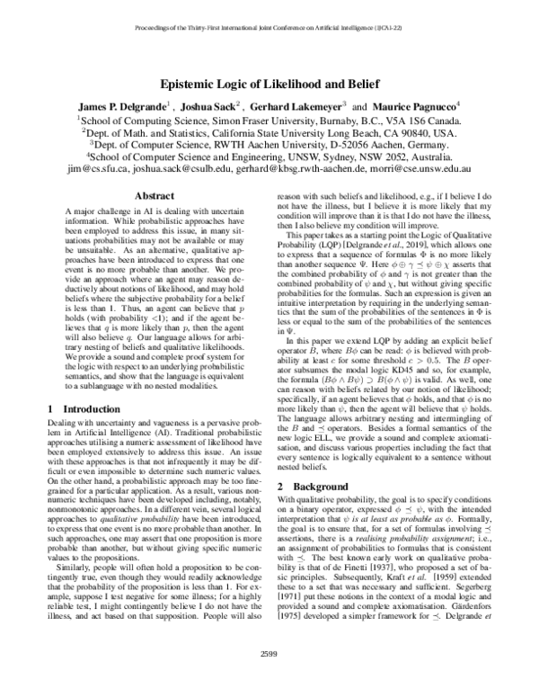 (PDF) Plausibility Reasoning via Projected Answer Set Counting - A Hybrid Approach