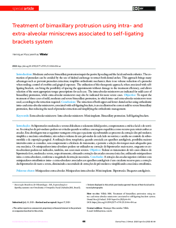(PDF) Treatment of bimaxillary protrusion using intra- and extra ...