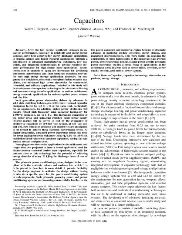 (PDF) Capacitors