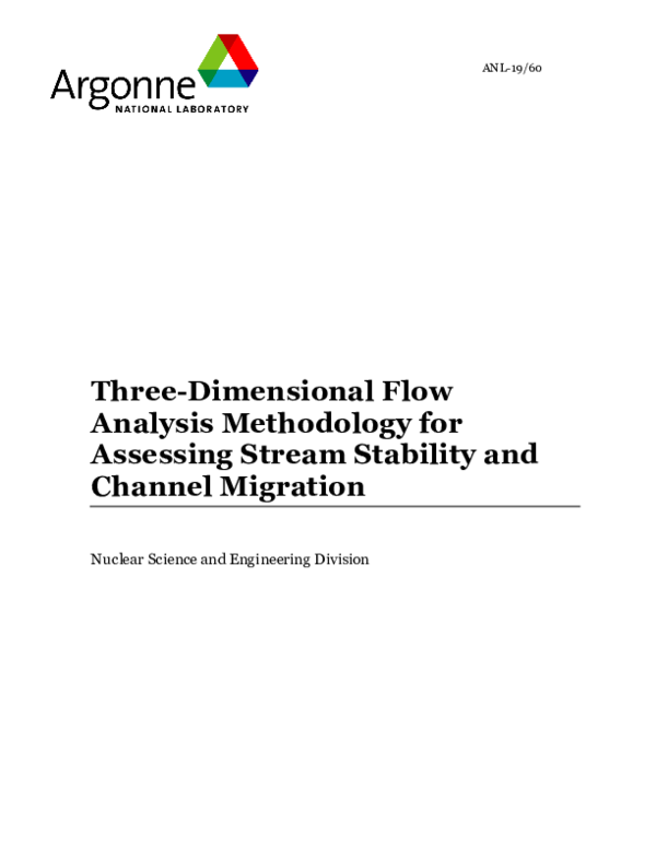 (PDF) Three-Dimensional Flow Analysis Methodology for Assessing Stream Stability and Channel ...
