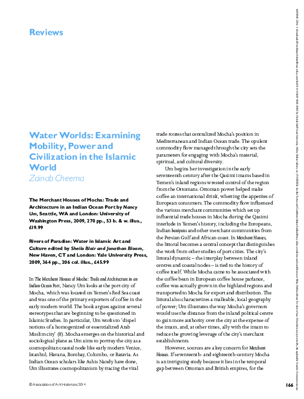 (PDF) Water Worlds: Examining Mobility, Power, and Civilization in the ...