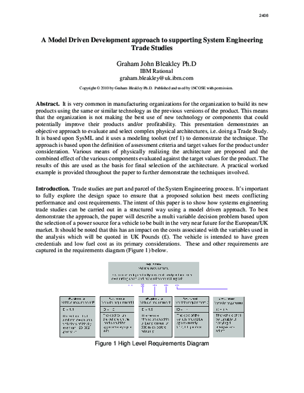 (PDF) A Model Driven Development approach to supporting System ...