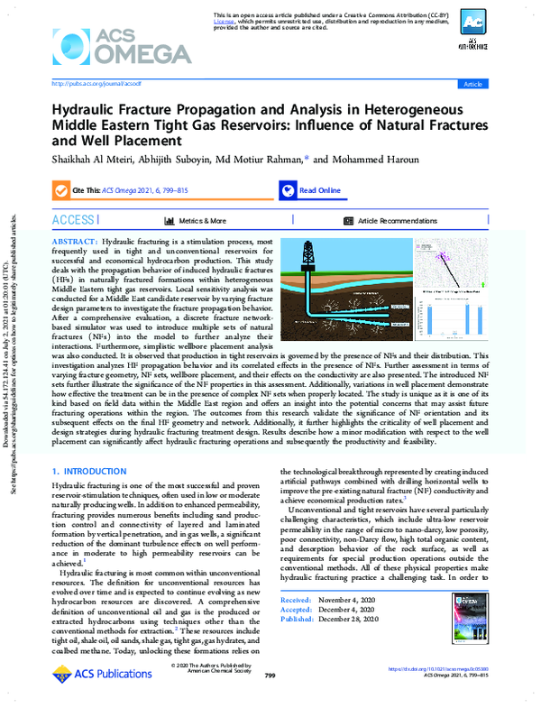 Pdf Hydraulic Fracture Propagation And Analysis In Heterogeneous
