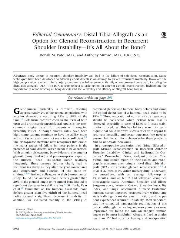 (PDF) Arthroscopic Distal Tibial Allograft Augmentation for Posterior ...