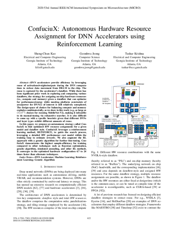 (PDF) ConfuciuX: Autonomous Hardware Resource Assignment for DNN ...