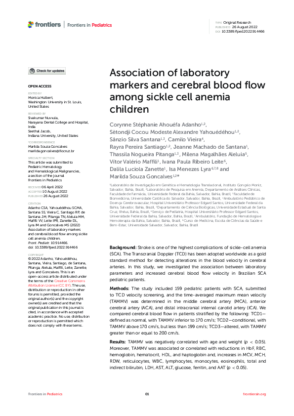 (PDF) Association of laboratory markers and cerebral blood flow among ...