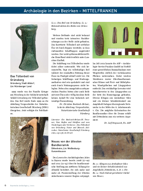 (PDF) (2021) Neues von der Ältesten Bandkeramik | Leif Steguweit ...