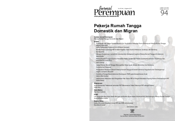 (PDF) Agustus 2017 • 179-294 Jurnal Perempuan • 94 Patung sampul depan
