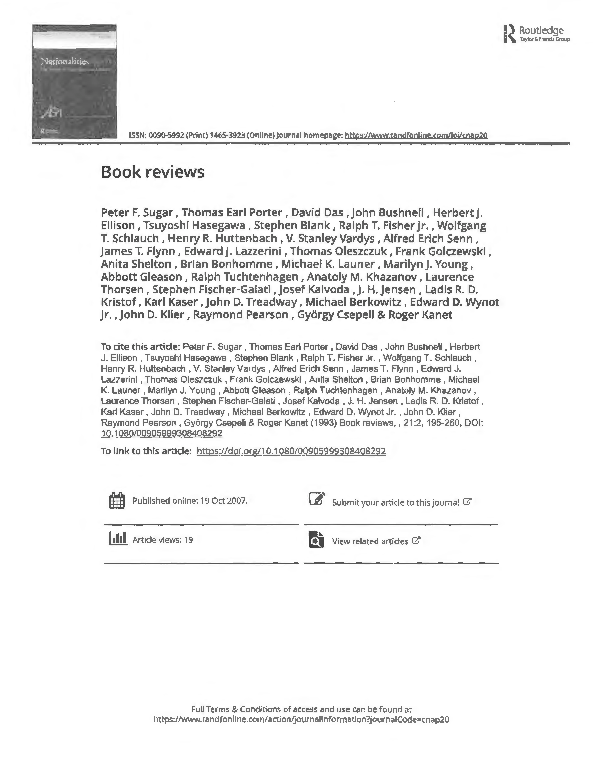 (PDF) Review of Environmental Management in the Soviet Union by Philip ...
