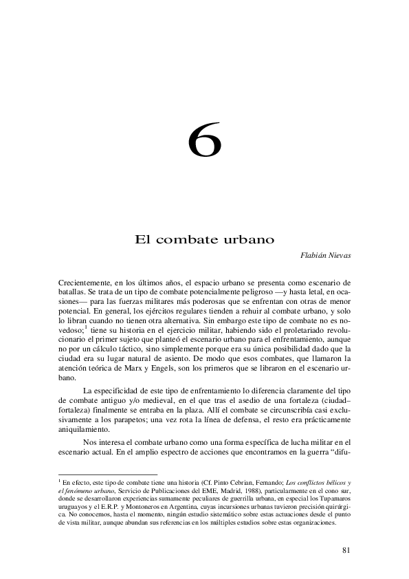 (PDF) El combate urbano