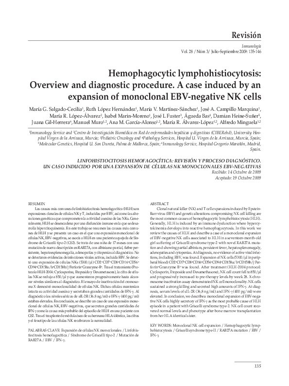 (PDF) Hemophagocytic lymphohistiocytosis: Overview and diagnostic ...