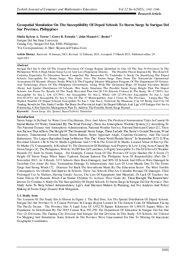 (PDF) Geospatial Simulation On The Susceptibility Of Deped Schools To ...