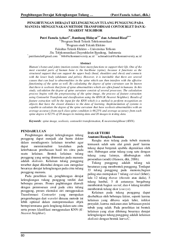 (PDF) Penghitungan Derajat Kelengkungan Tulang Punggung Pada Manusia ...