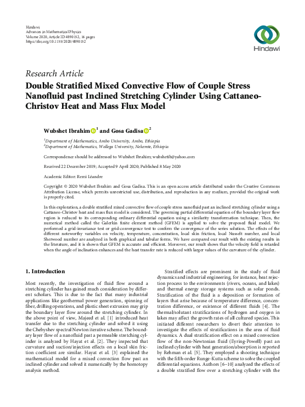 (PDF) Double Stratified Mixed Convective Flow of Couple Stress ...