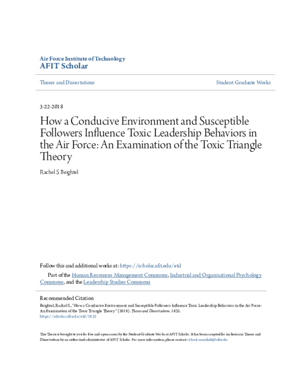 (PDF) How a Conducive Environment and Susceptible Followers Influence ...