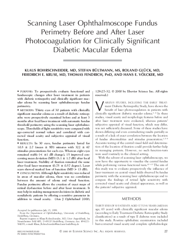 (PDF) Scanning laser ophthalmoscope fundus perimetry before and after ...