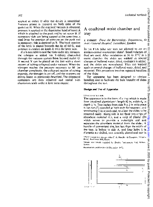 (PDF) A combined moist chamber and tray