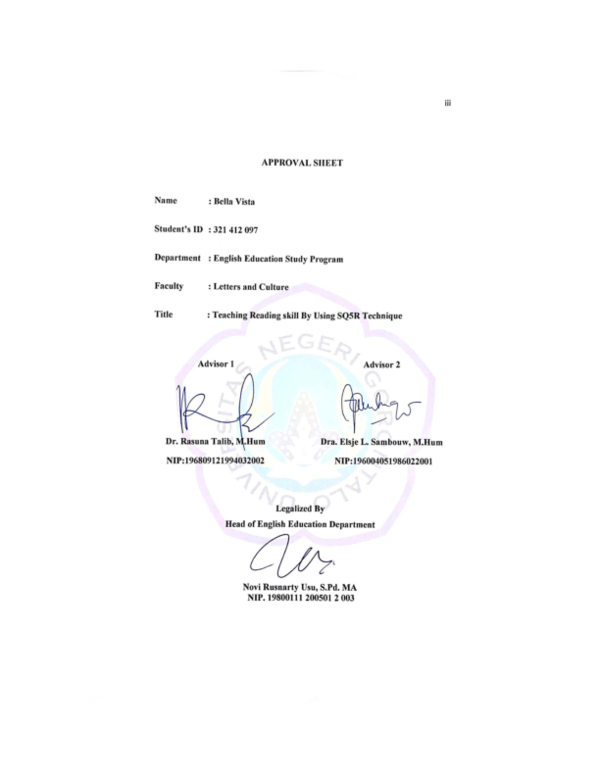 (PDF) Teaching Reading By Using SQ5R Technique