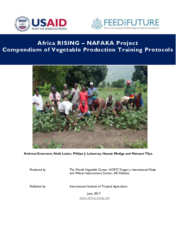 (PDF) Africa RISING–NAFAKA Project Compendium of Vegetable Production ...